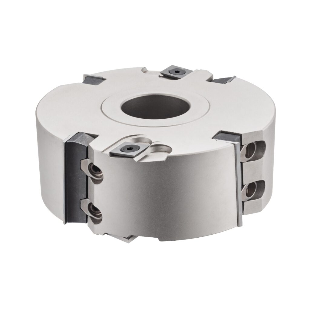 Cutterhead with interchangeable knives for grooving and rebating ...